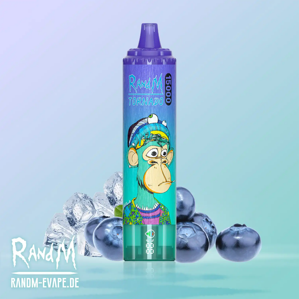 Blueberry Ice Vape | Tornado Vape 15000 | RandM-Evape Blueberry Ice Vape | Tornado Vape 15000 | RandM-Evape