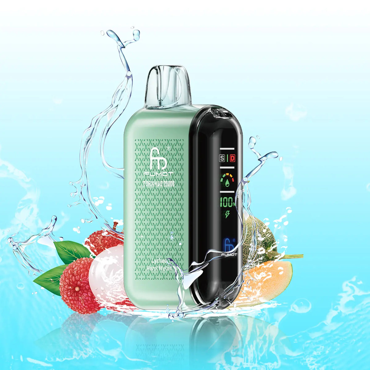 Exotic freshness: Fumot Tornado Vape 20000 - Lychee Hami Melon